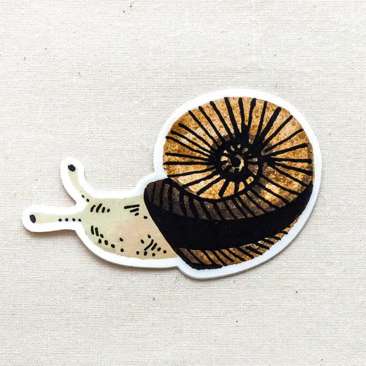 Garden Snail Vinyl Sticker – sbnature Store