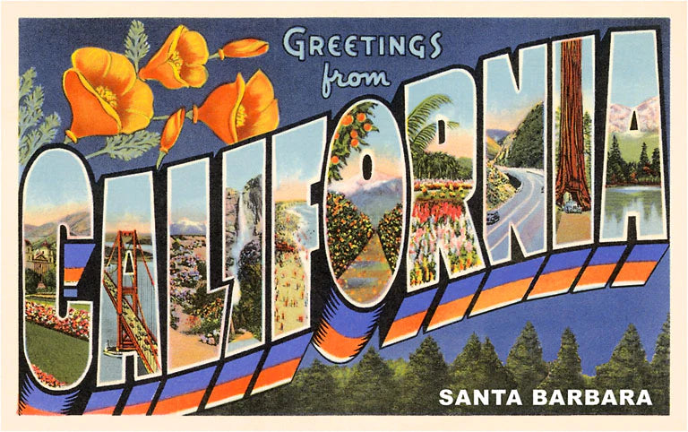 Greetings from Santa Barbara, CA Sticker – sbnature Store