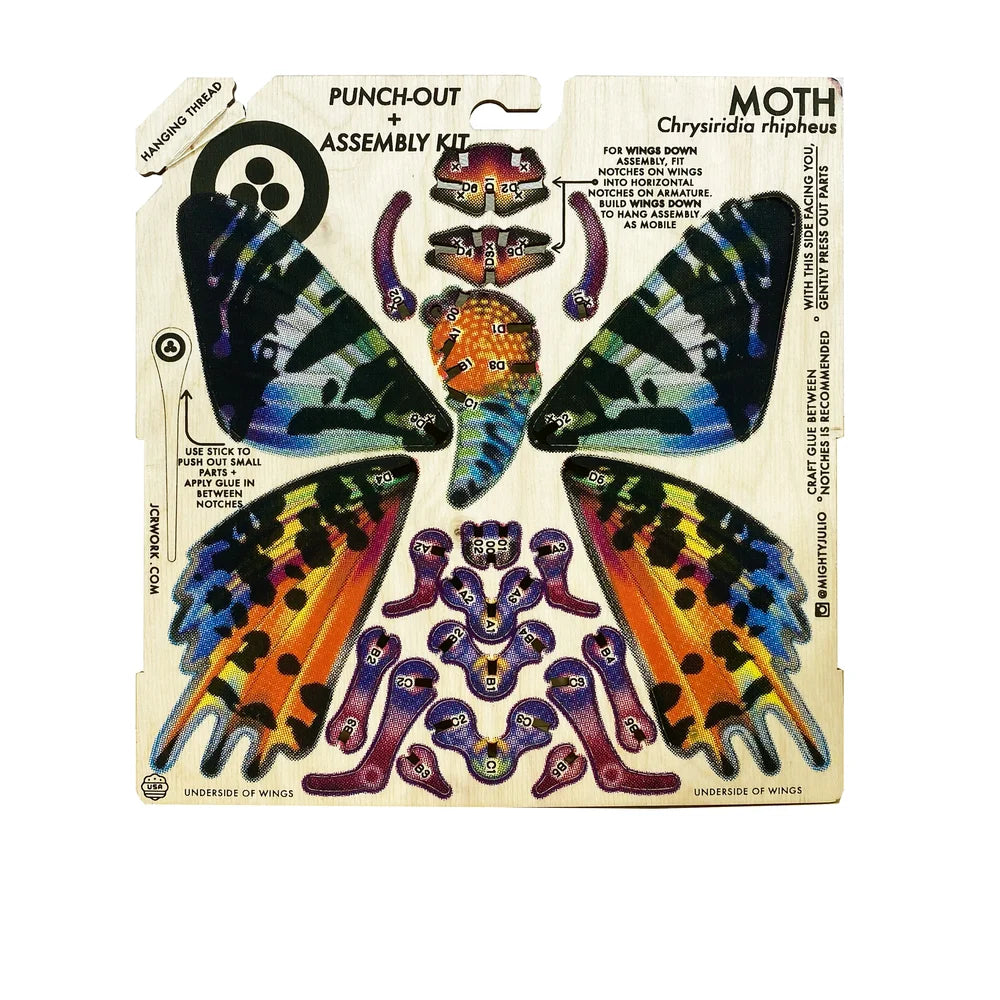 Moth Wooden Mobile – sbnature Store
