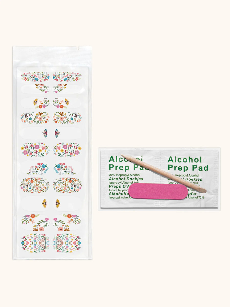 Nail Wrap Kit Floral Moths – sbnature Store
