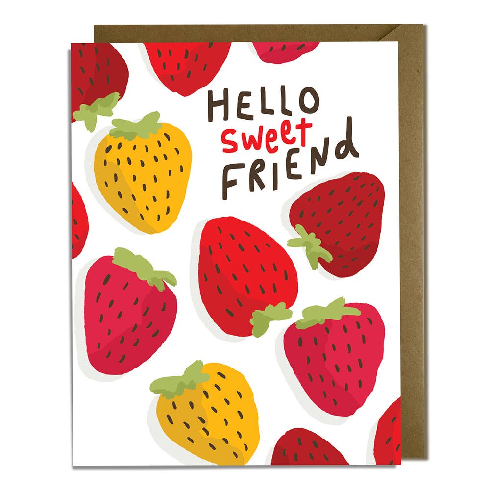 Strawberries Friendship Card – sbnature Store